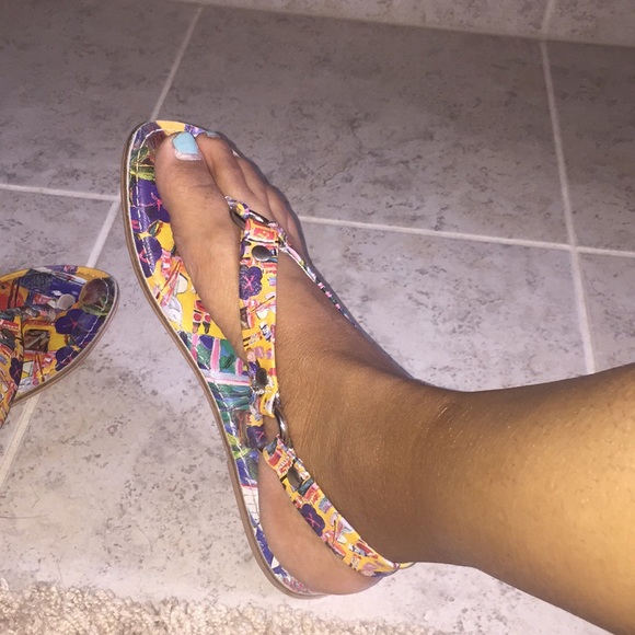 Shoes | Hand Painted Sandals | Poshmark